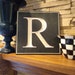 Engraved Letter R, Times New Roman Font, Wood Wall Art, Wood Decor - Etsy