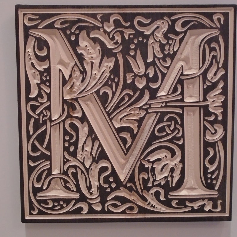 Illuminated Letter M - Etsy