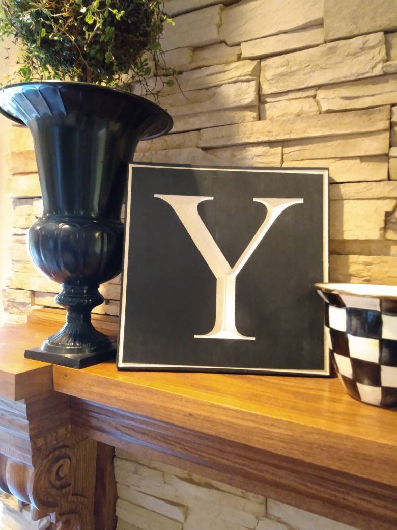 Engraved Letter Y, Times New Roman Font, Wood Wall Art, Wood Decor - Etsy