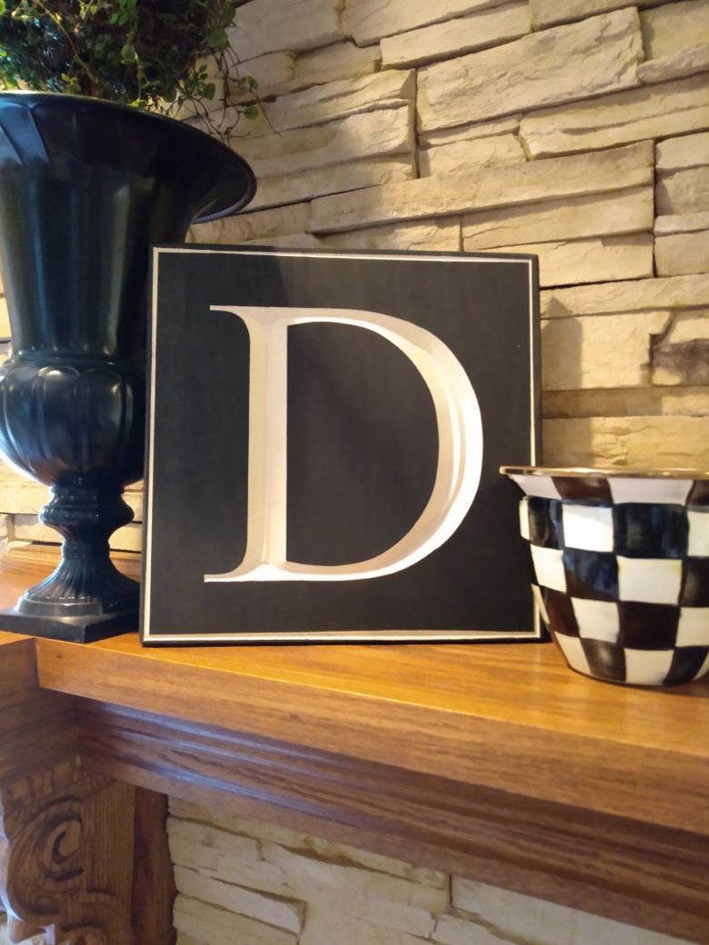 Engraved Letter D Times New Roman Font Wood Wall Art Wood - Etsy