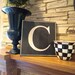 Engraved Letter C, Times New Roman Font, Wood Wall Art, Wood Decor - Etsy