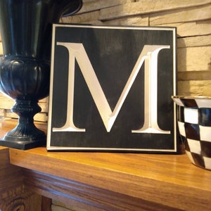 Engraved Letter M, Times New Roman Font, Wood Wall Art, Wood Decor - Etsy