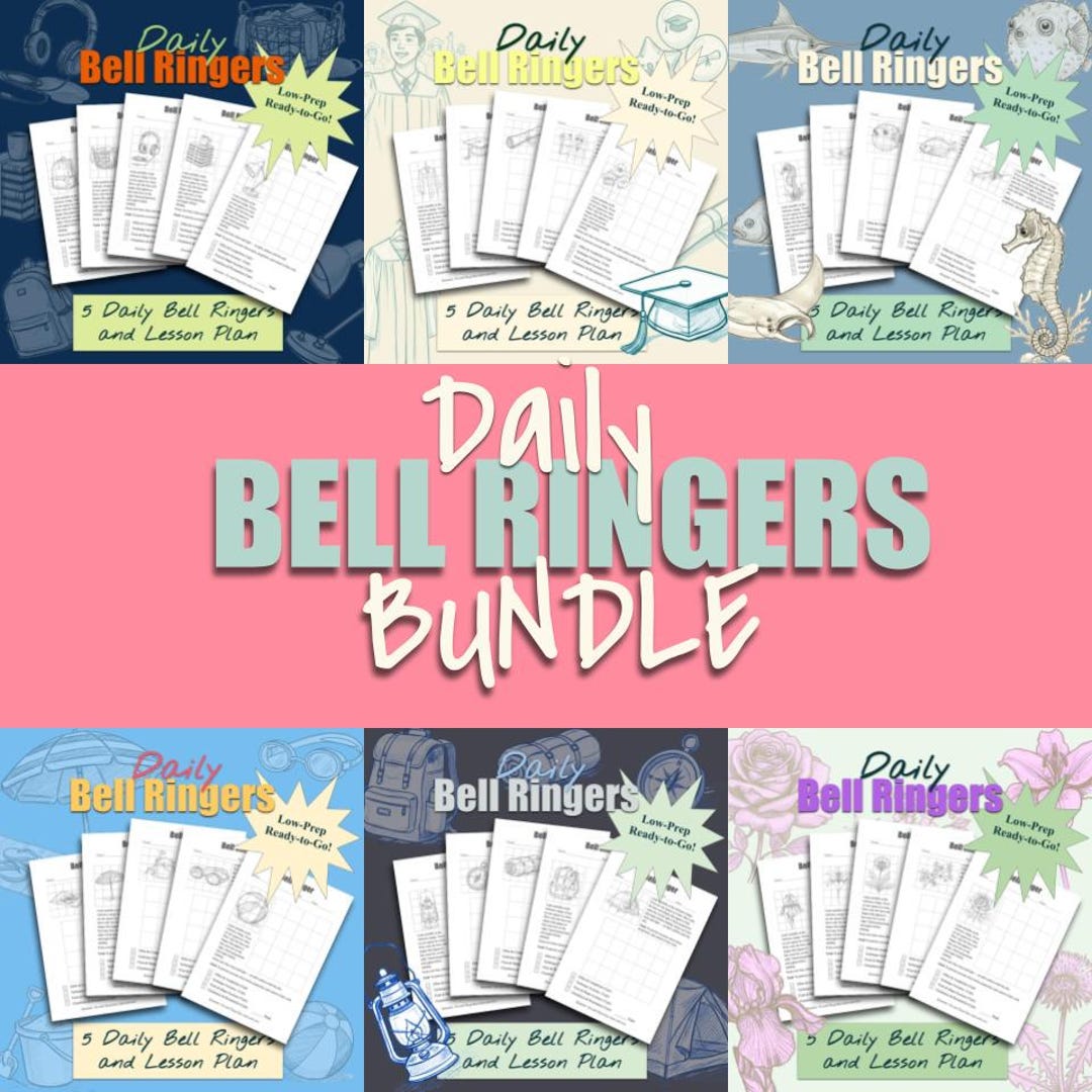 6th Six-weeks Art Bell Ringers Bundle | Daily Grid Drawing Warm-ups ...