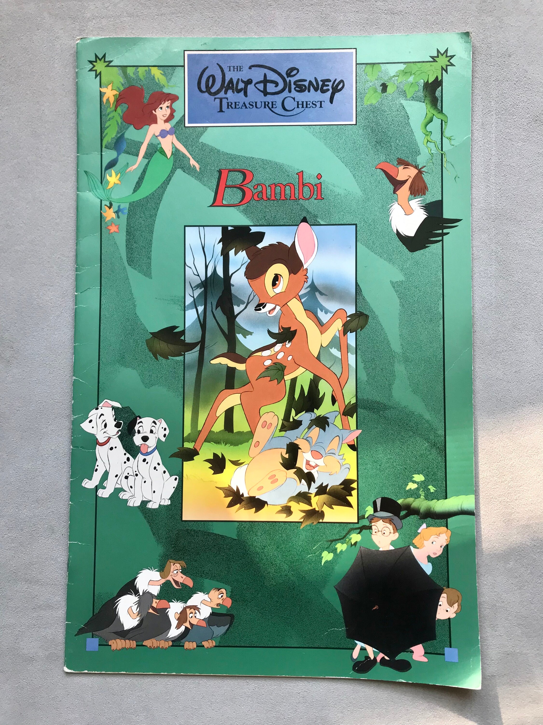 1991 Vintage Extra Large Walt Disney Treasure Chest Paperback Books Lot ...