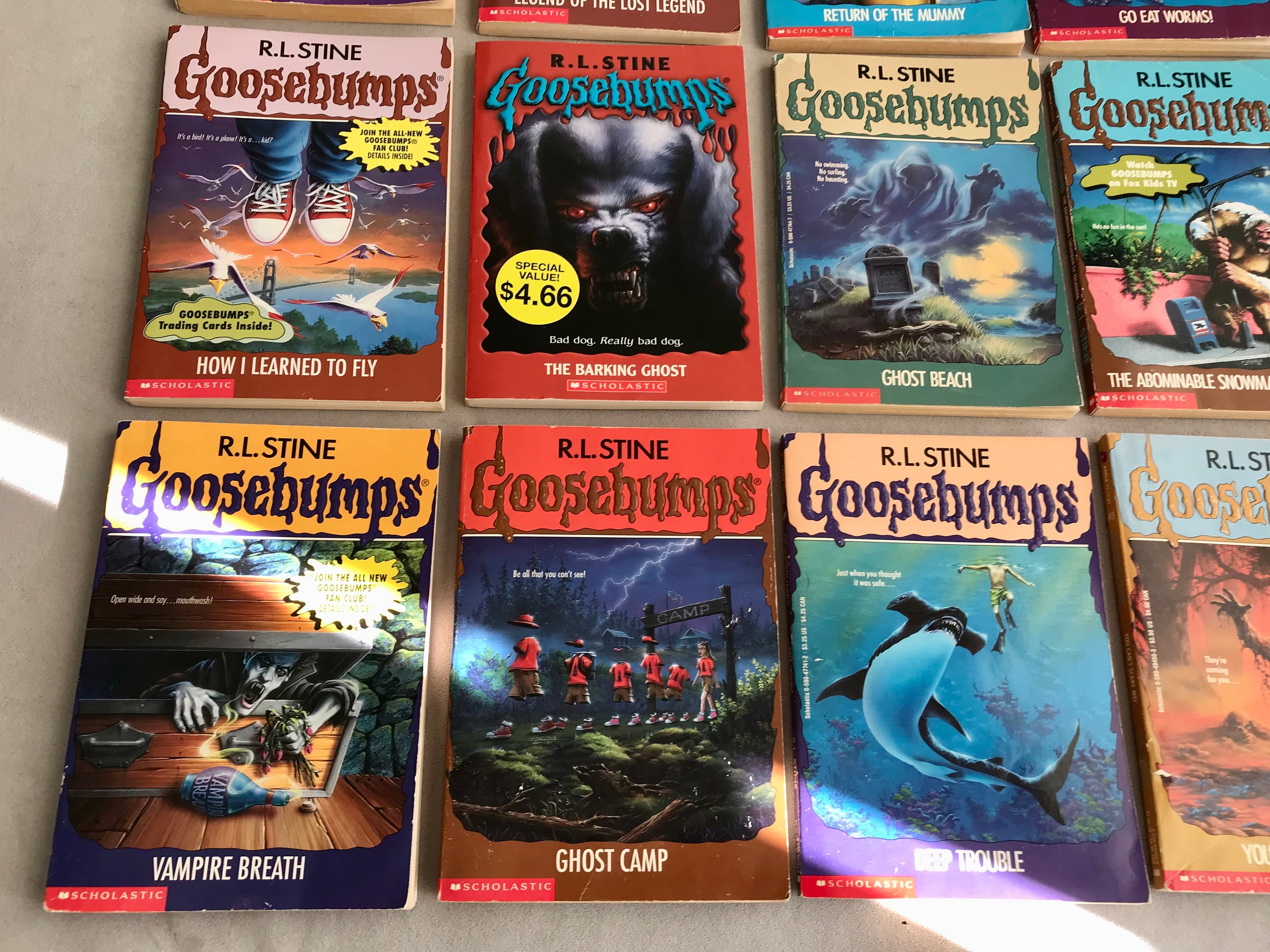90's Vintage Goosebumps Original Series Paperback Books by R.L. Stine ...