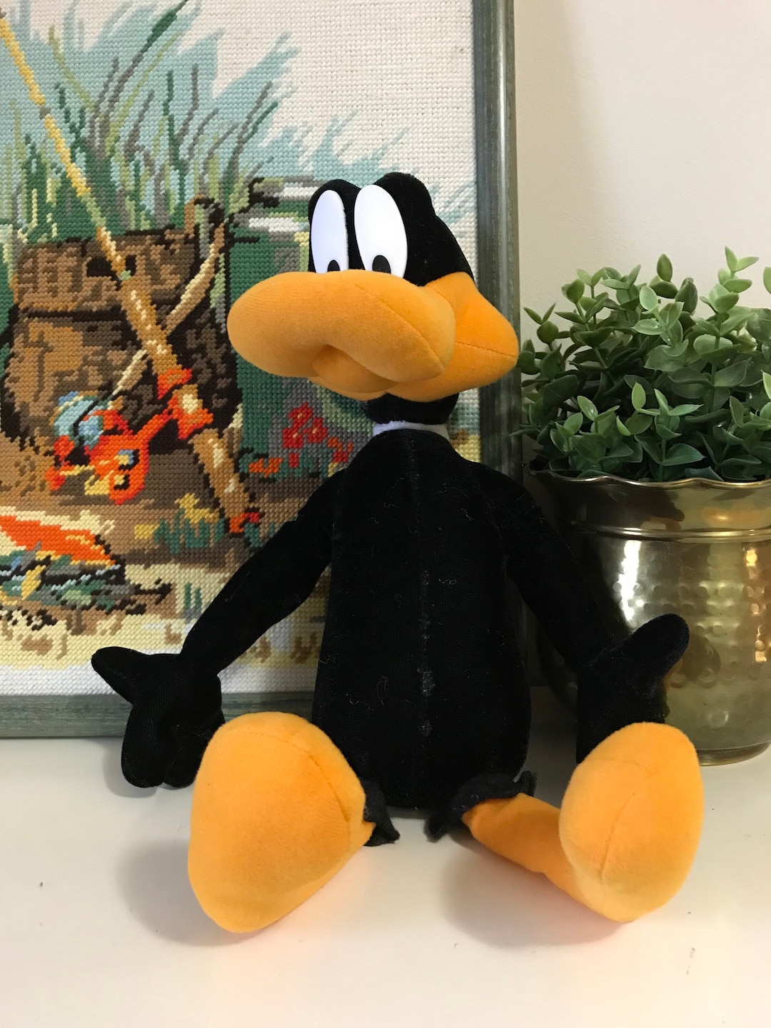 Vintage Looney Tunes Daffy Duck Plush Daffy Stuffie 15 - Etsy