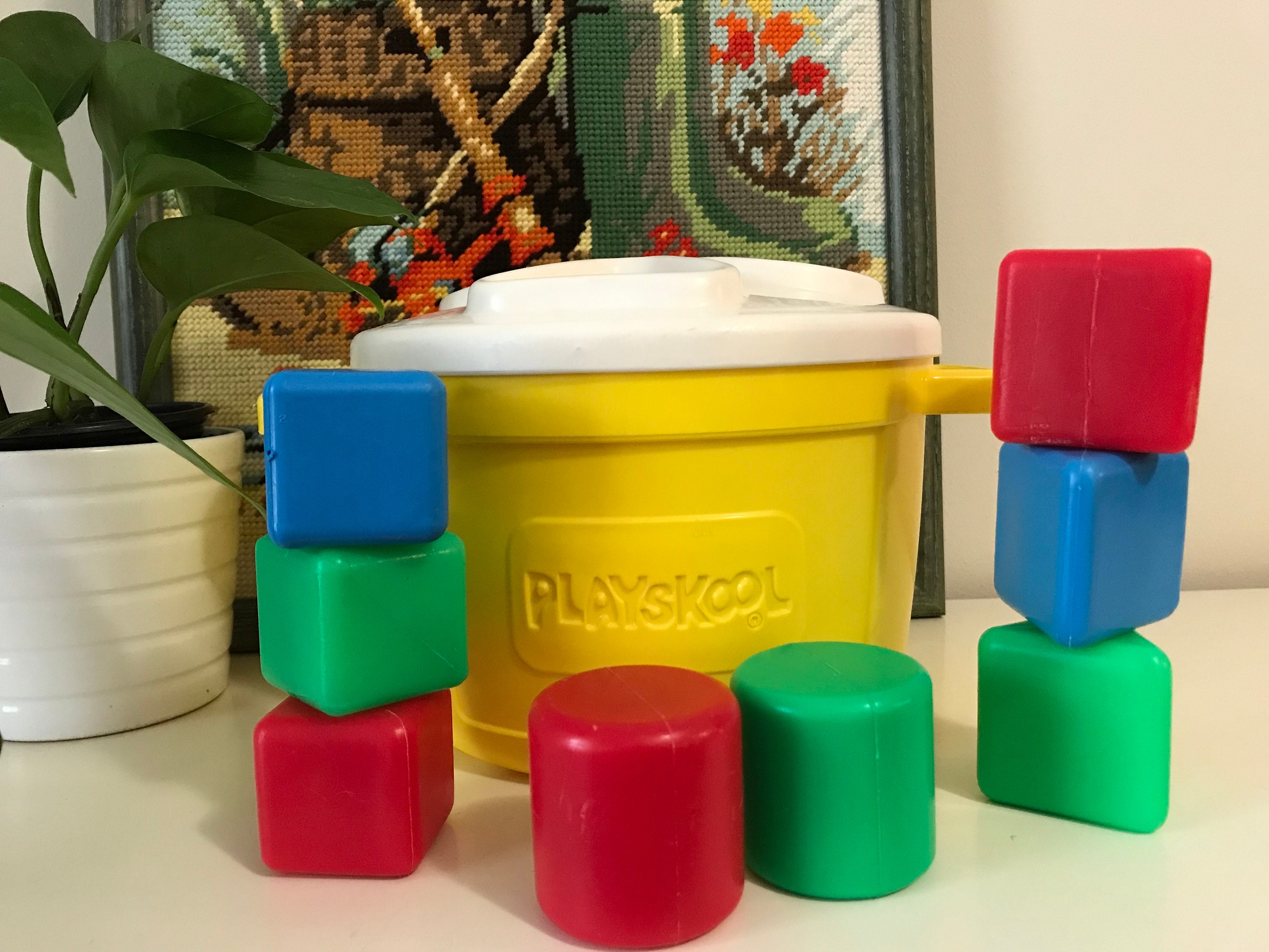 1991 Vintage Playskool Plastic Shape Sorter Toy Vintage Baby - Etsy