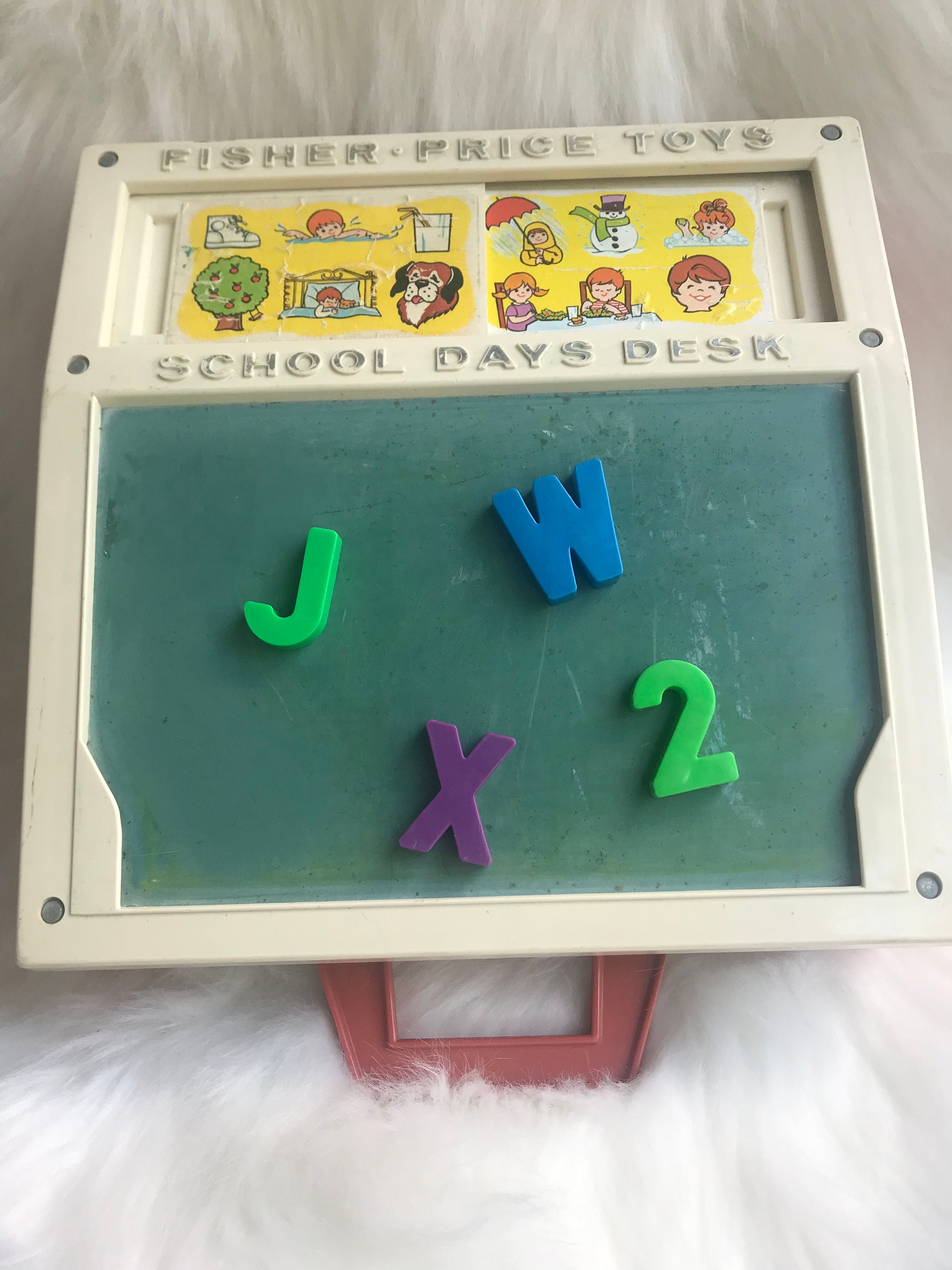 1972 Vintage Fisher Price Toys School Days Desk Made in USA - Etsy