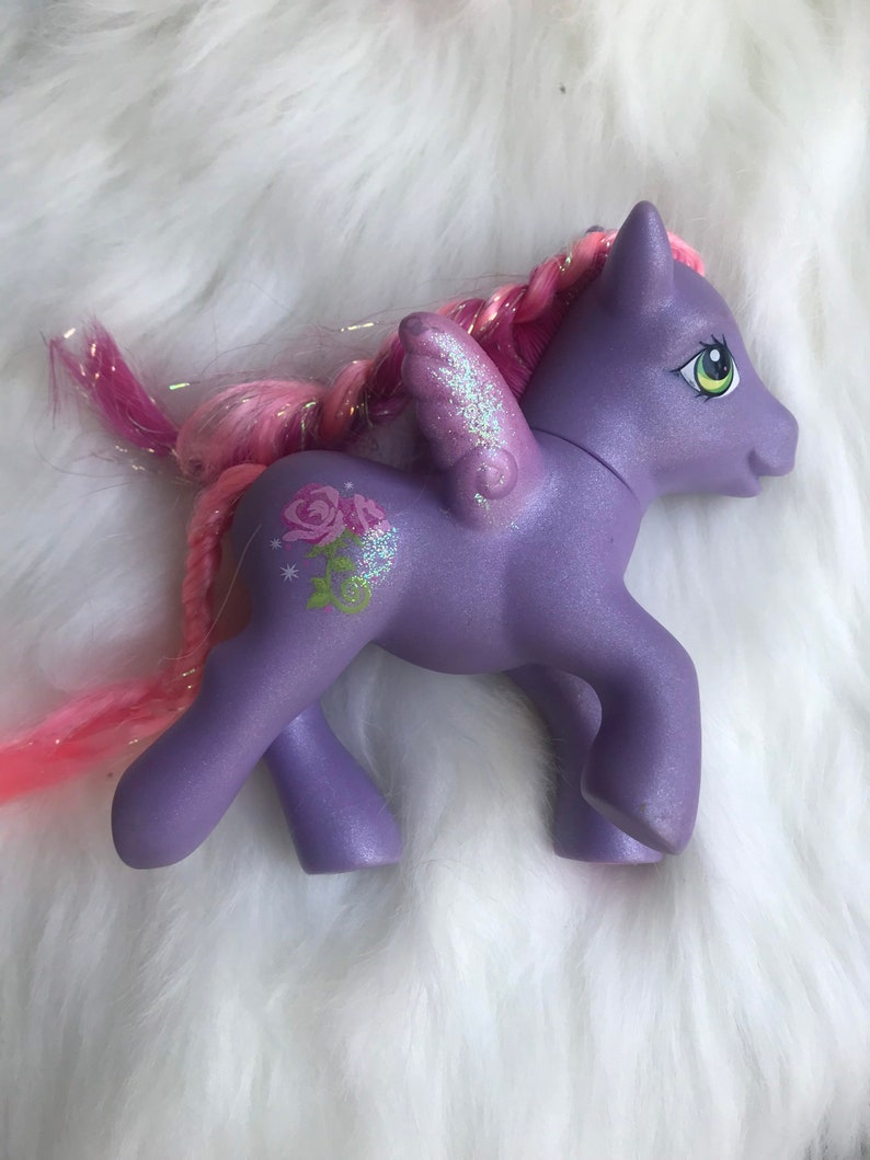 My Little Pony G3 Silver Glow Pegasus, Royal Rose, Daffidazey, Breezie ...