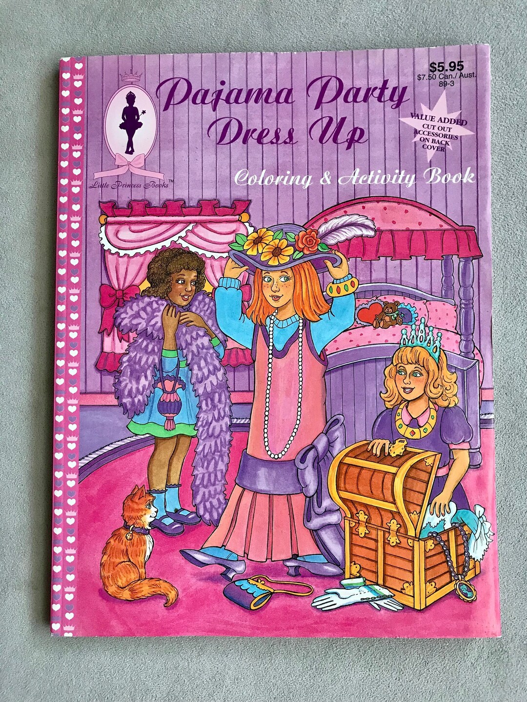 1998 Vintage Coloring & Activity Book : Pajama Party Dress up Vintage ...