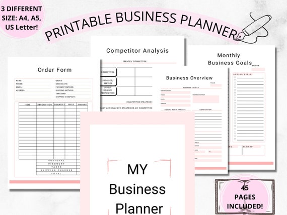 Business Planner Printable Small Business Planner Business - Etsy