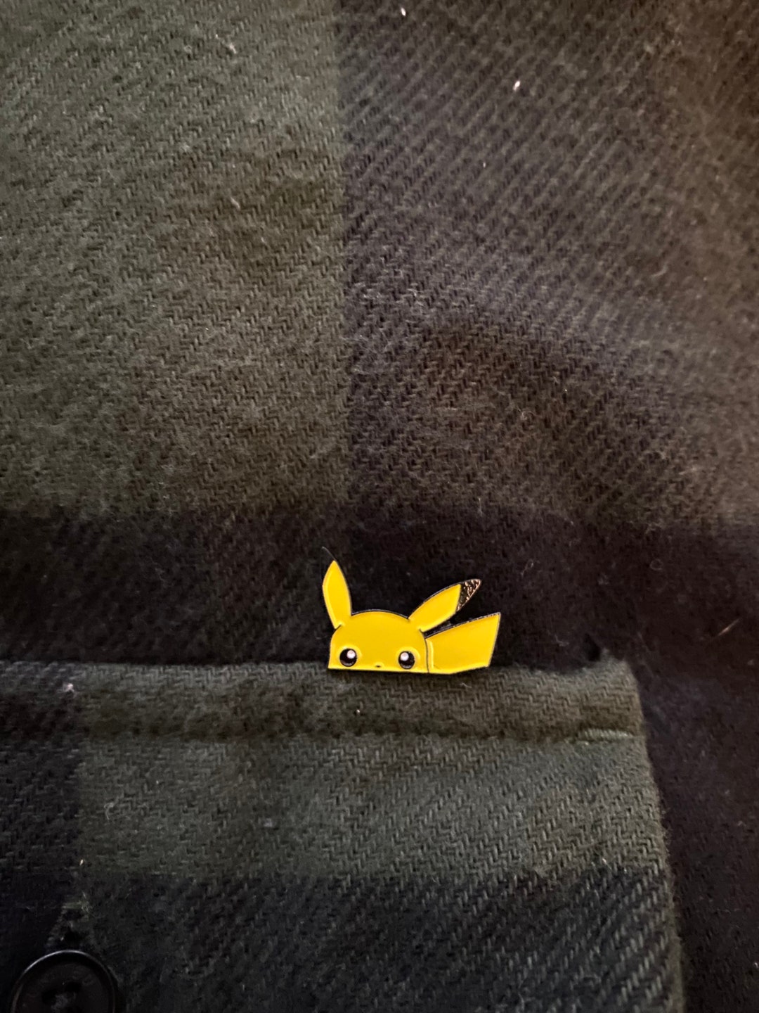 Peeking Pikachu Enamel Pin - Etsy