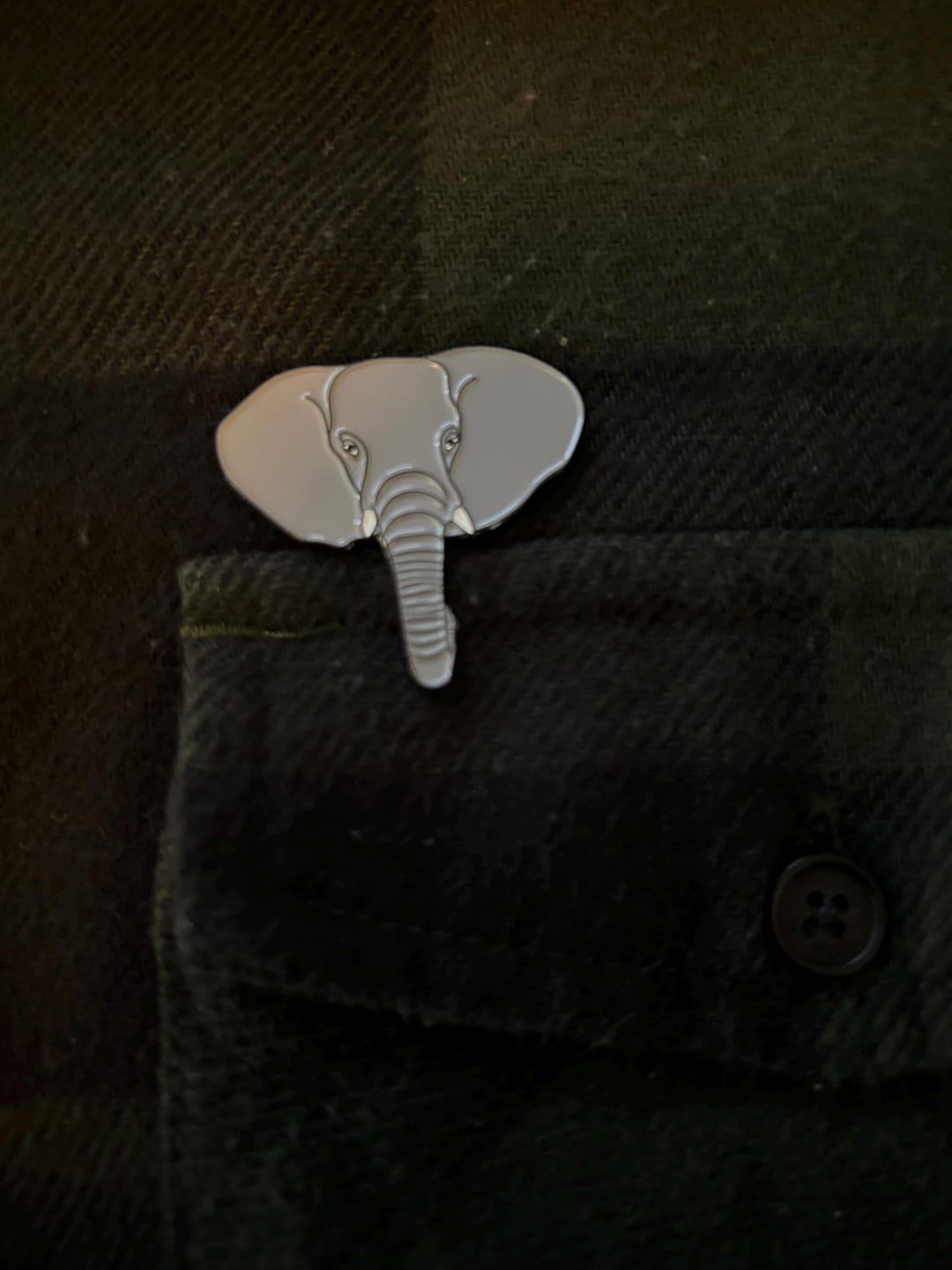 Elephant Enamel Pin - Etsy