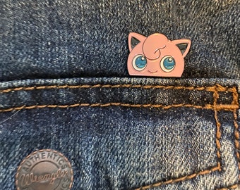 One Tuff Puff Hard Enamel Pin // Motivational Jigglypuff // 30mm Wide ...