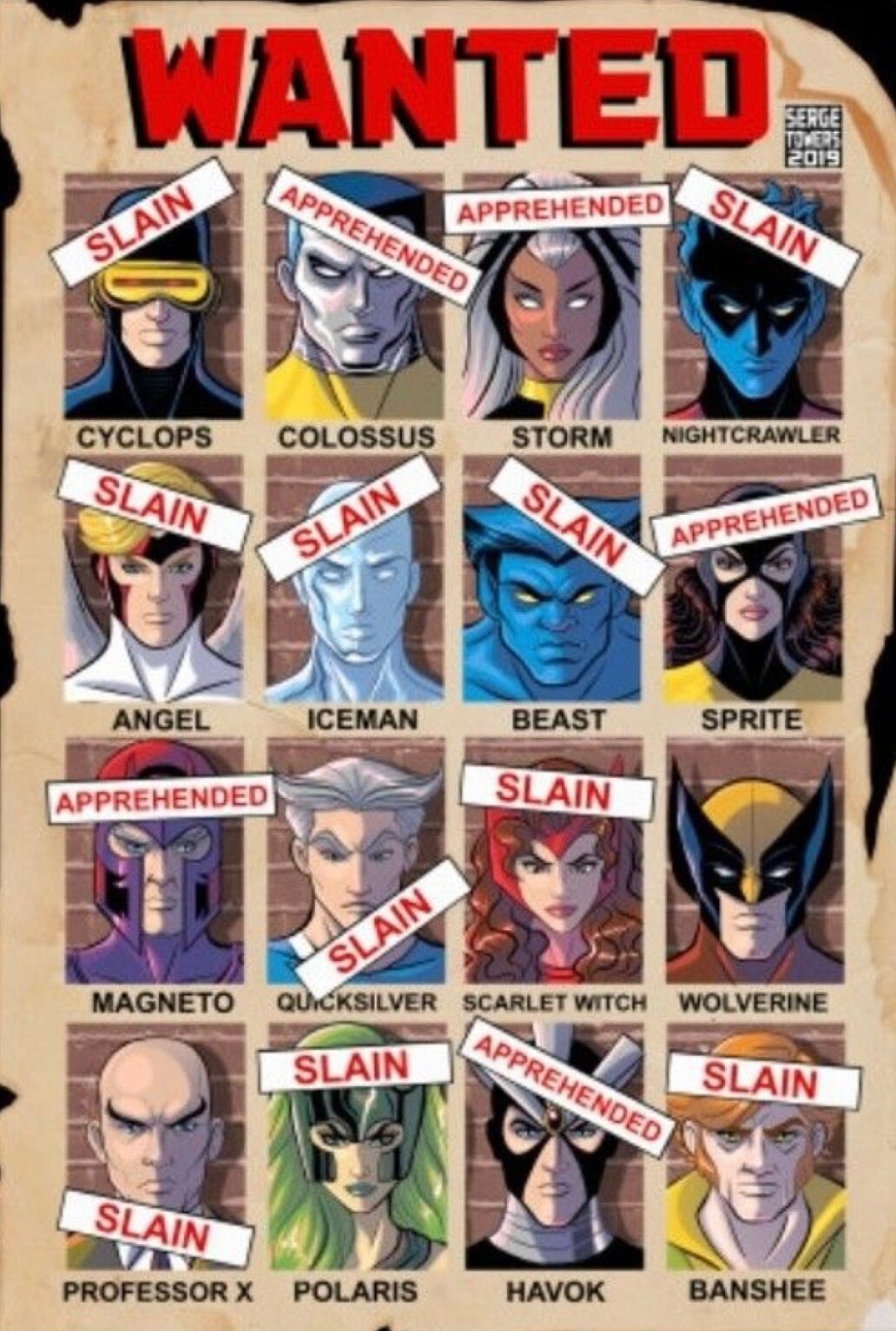 X Men Days Of Future Past Wanted Poster