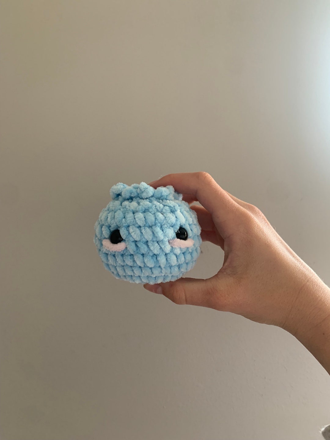 Cute Fluffy Crochet Blueberry, Fuzzy, Mini, Present/gift, Pet Plushie ...