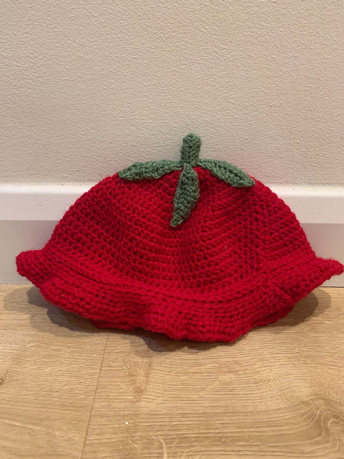 Tomato Crochet Bucket Hat, Stylish, Crocheting, Fashion,gift/present ...