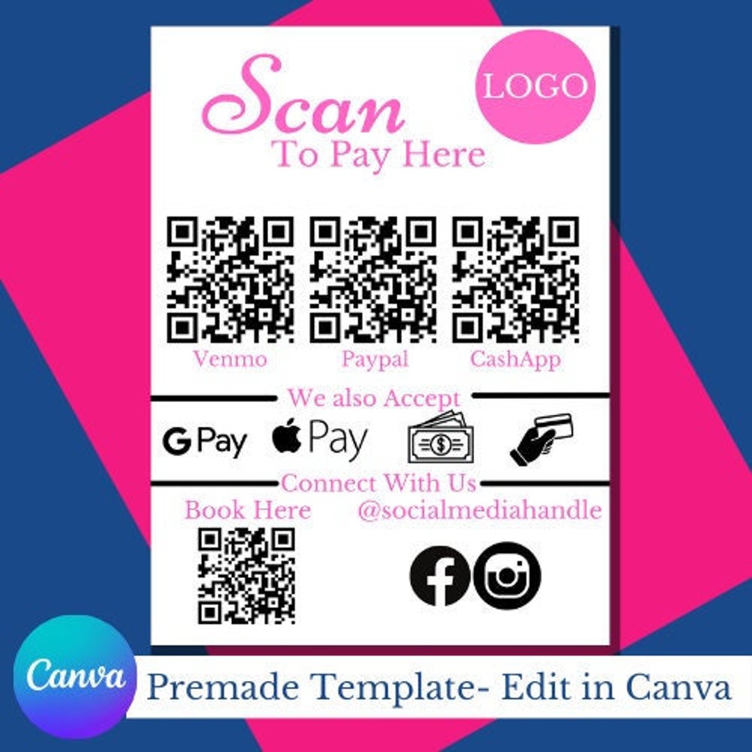 Scan to Pay, Pay to Scan, Payment Flyer, Business Payments, Digital ...