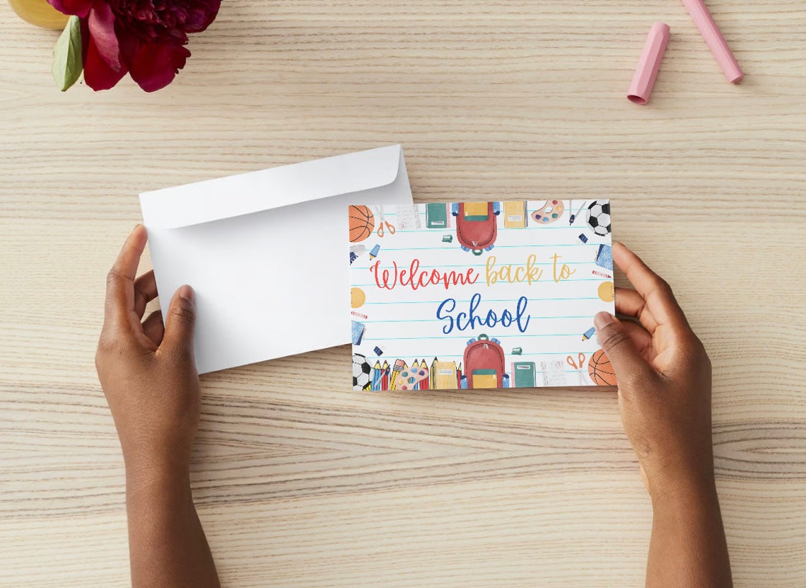 Welcome Back to School Card for Students - Etsy