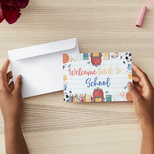Welcome Back to School Card for Students - Etsy