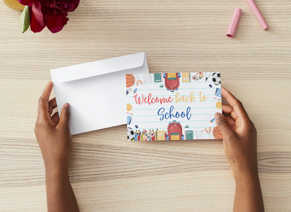 Welcome Back to School Card for Students - Etsy