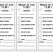 PROUD OF YOU Ticket- Black and White Template, Teacher Praise, Digital ...