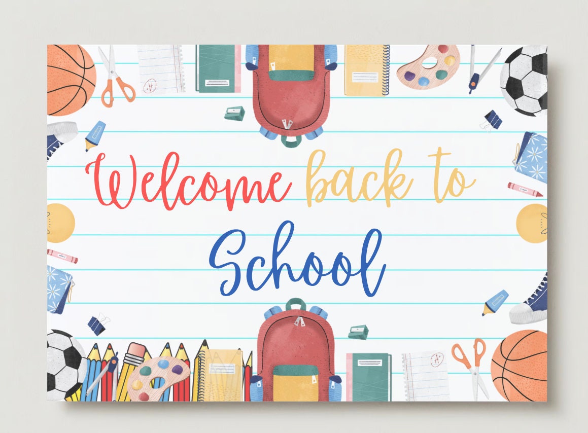 Welcome Back to School Card for Students - Etsy Canada
