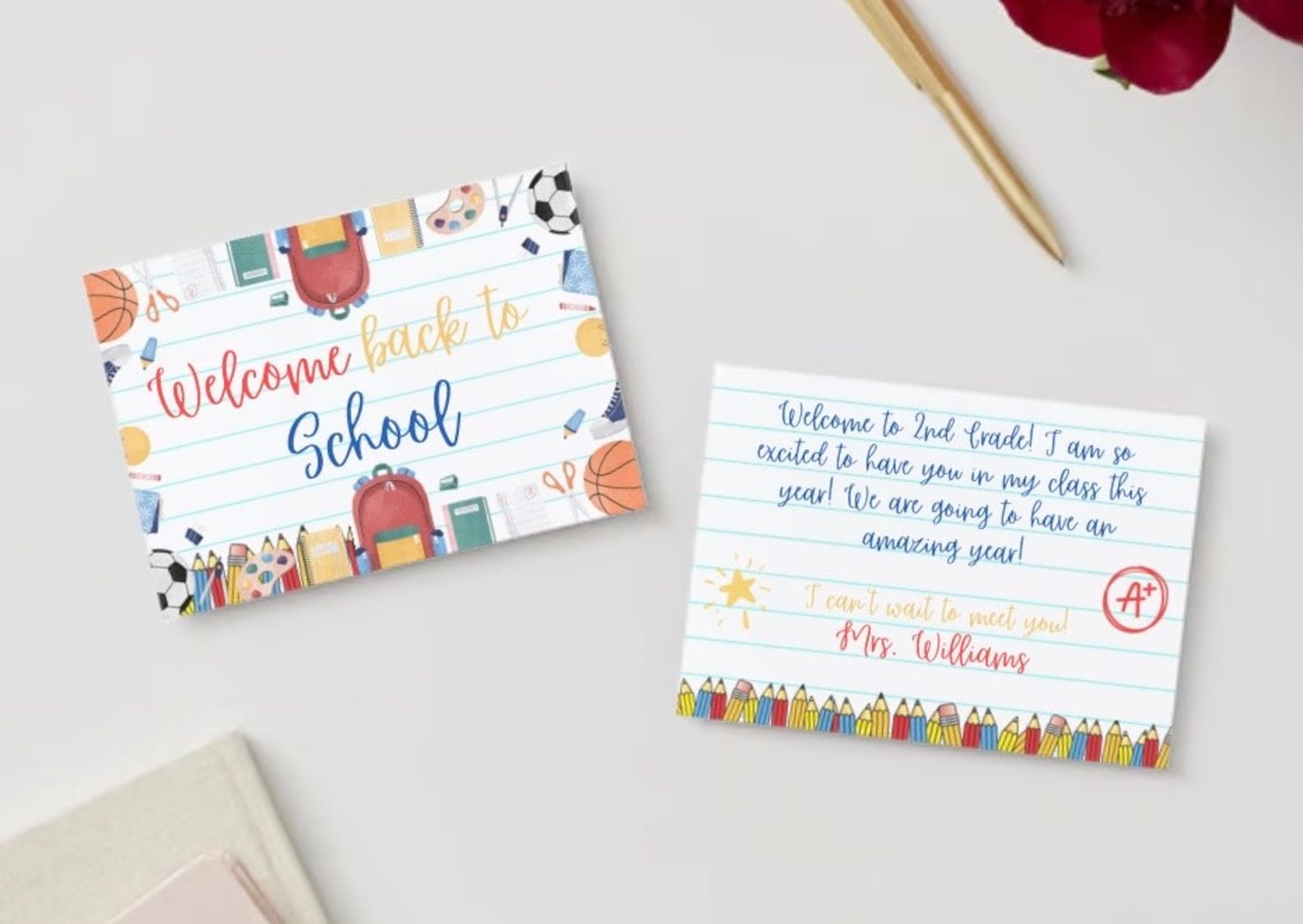 Welcome Back to School Card for Students - Etsy