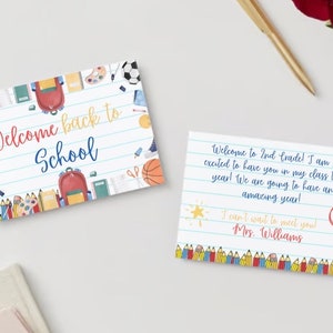 Welcome Back to School Card for Students - Etsy