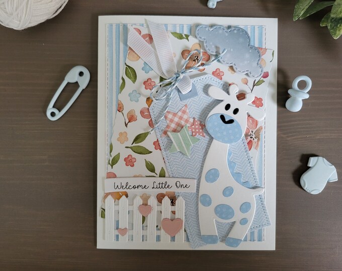 Baby Icon Cards, Set of 5, Embossed Baby Shower Invitations for Boy or ...