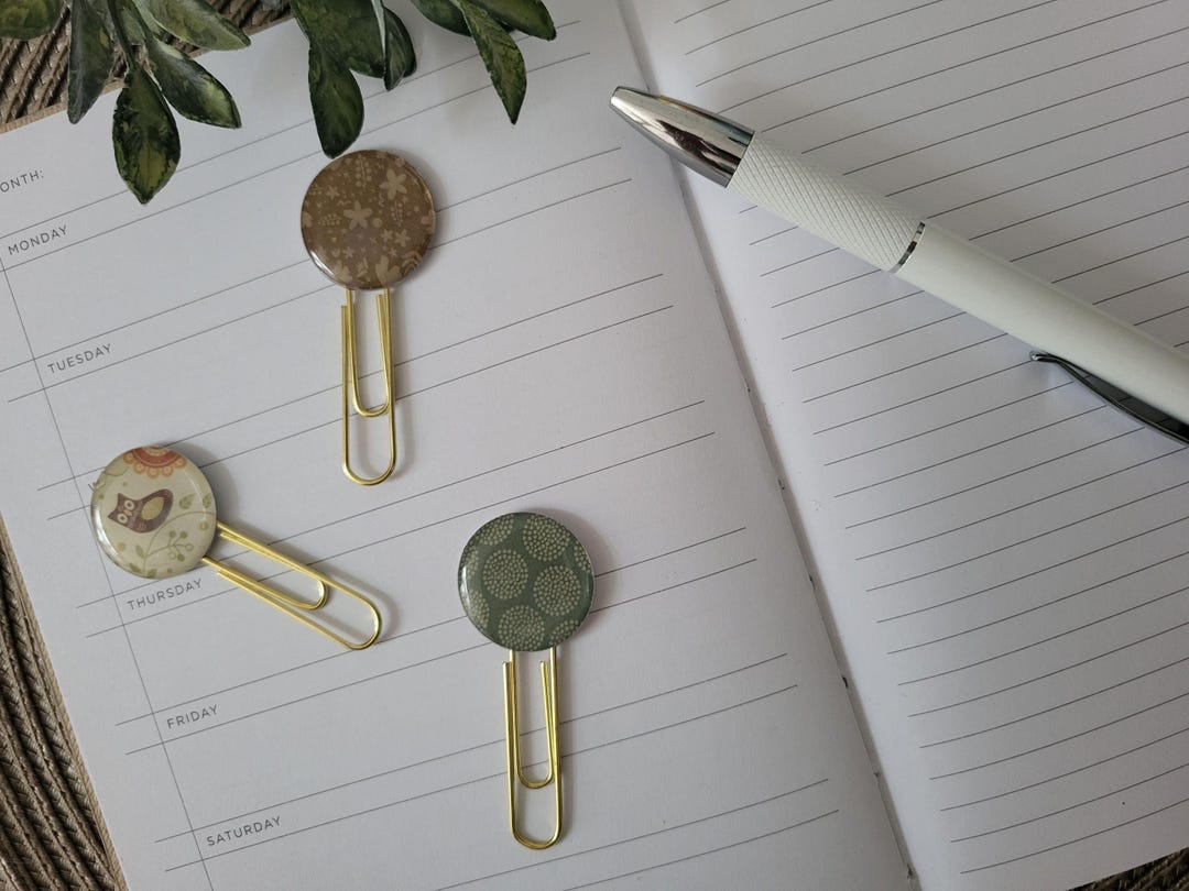 Planner Clips, Altered Paperclip Set of 3, Junk Journal Paperclips ...