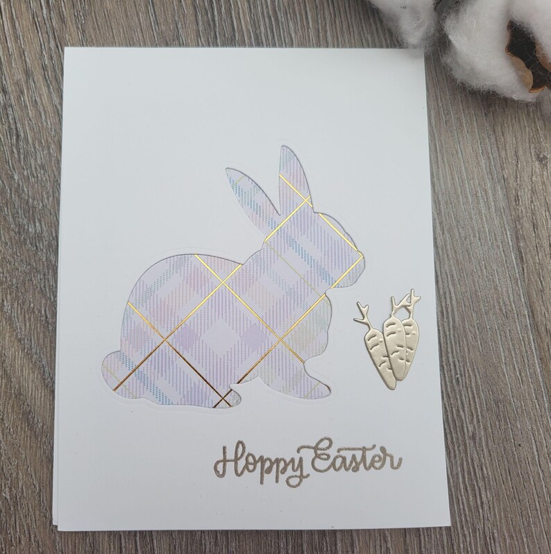 Handmade Easter Card, Bunny Card, Happy Easter Card, Cute Easter Card ...