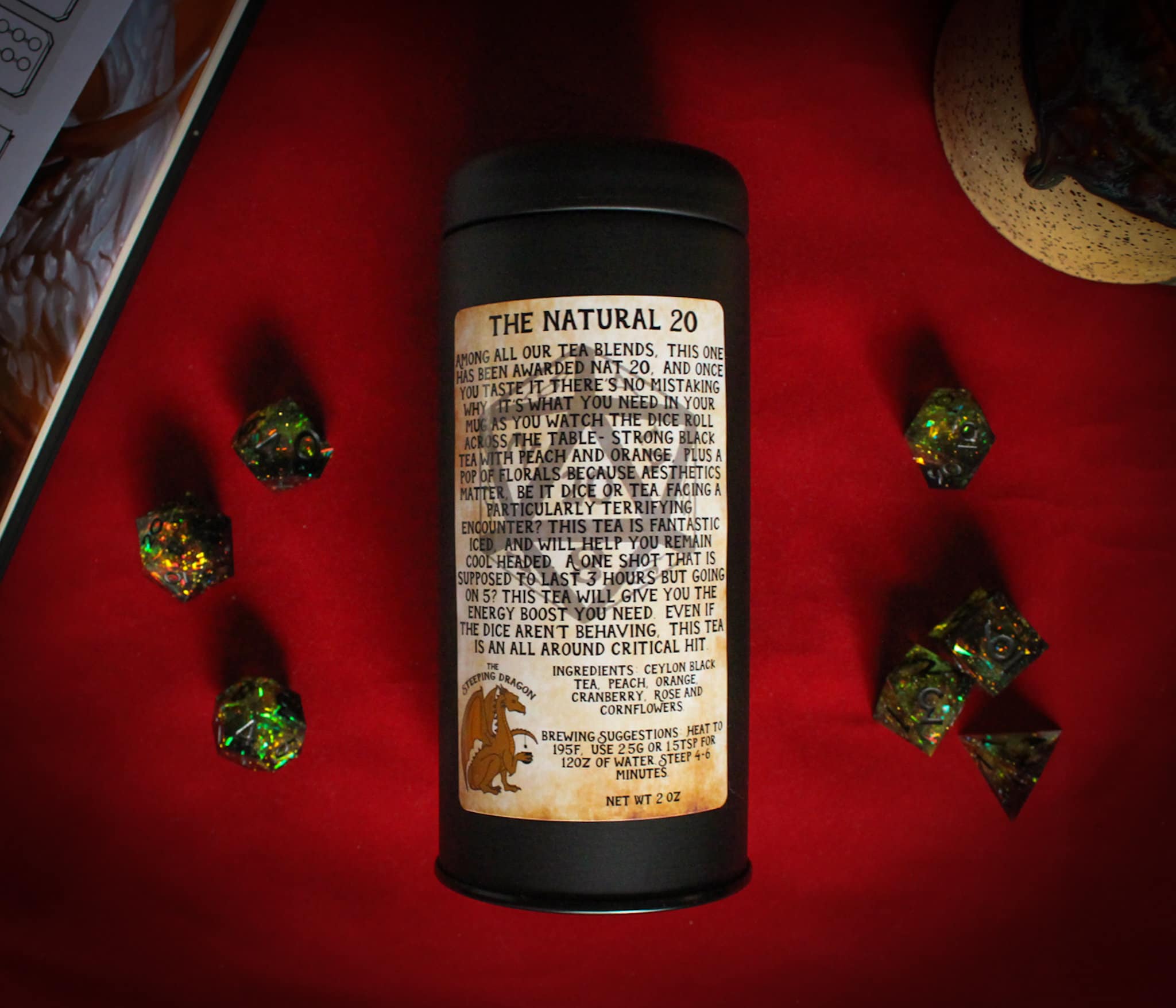 Natural 20 Loose Leaf Tea | Dungeons and Dragons Inspired Black Tea ...