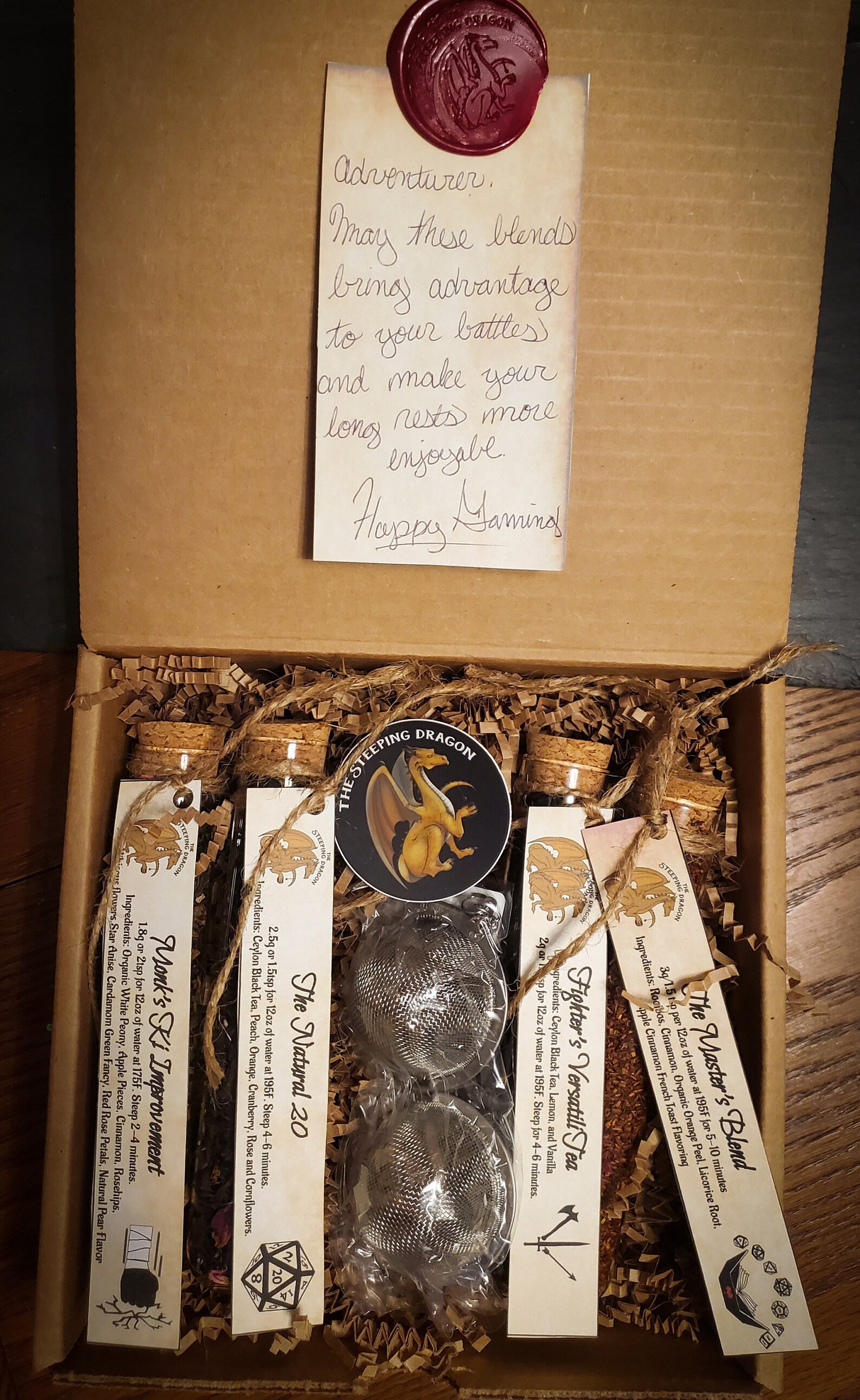 D&D Tea Variety Pack Potion Tube Sampler Loose Leaf Tea - Etsy