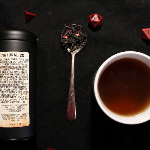 Natural 20 Loose Leaf Tea Dungeons and Dragons Inspired - Etsy