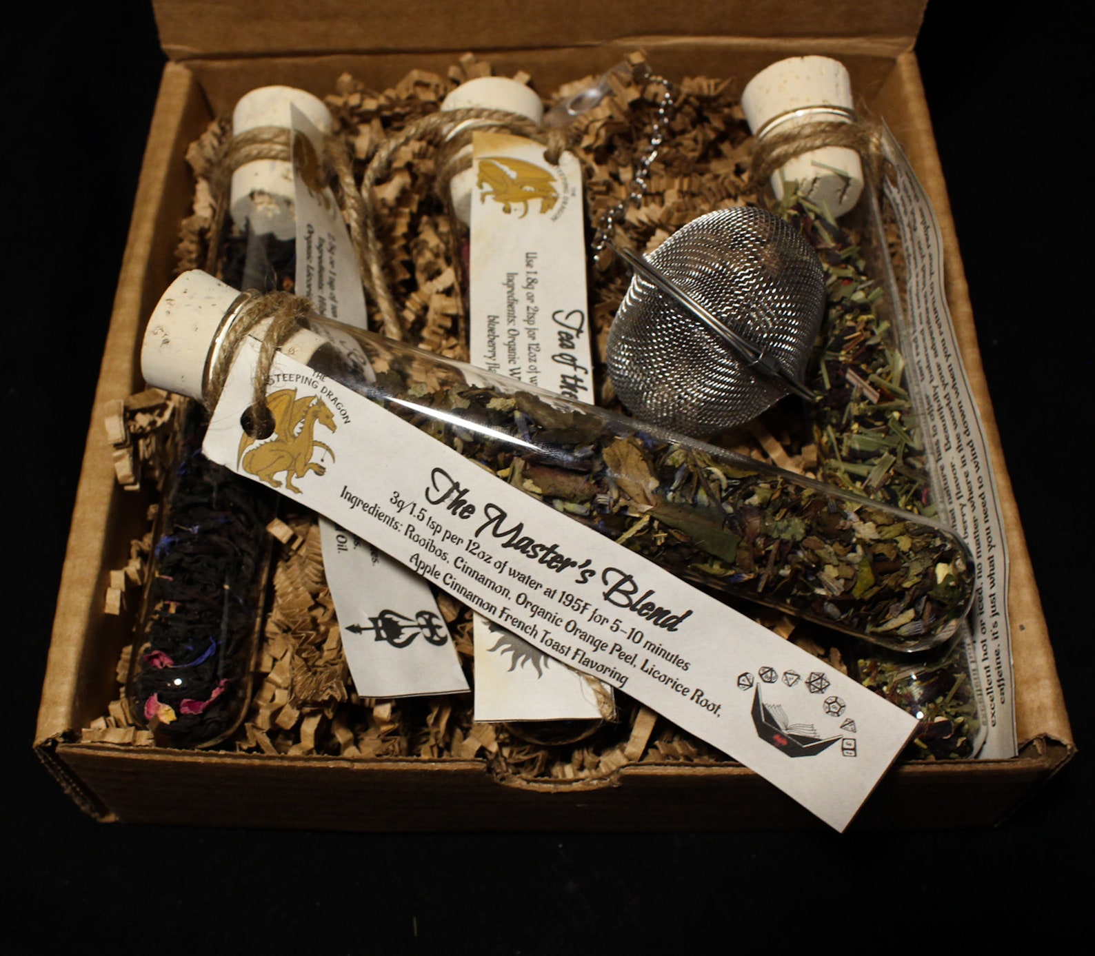 D&D Tea Variety Pack Potion Tube Sampler Loose Leaf Tea - Etsy