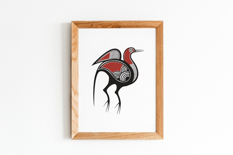 Greek Geometric Art Bird Printable Digital Art - Etsy