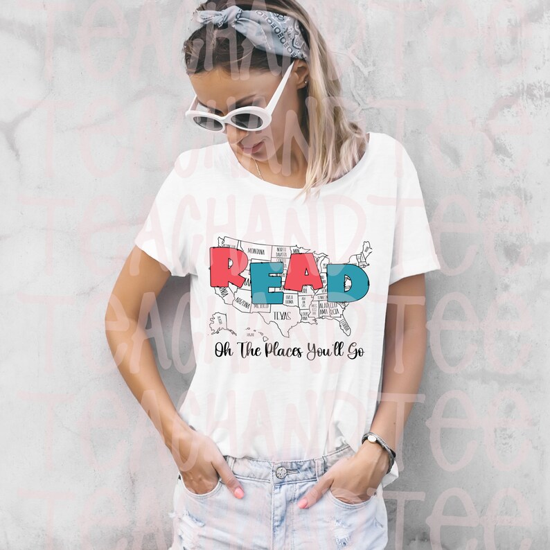 Read Across America, Map, Oh the Places You'll Go, Digital Download ...