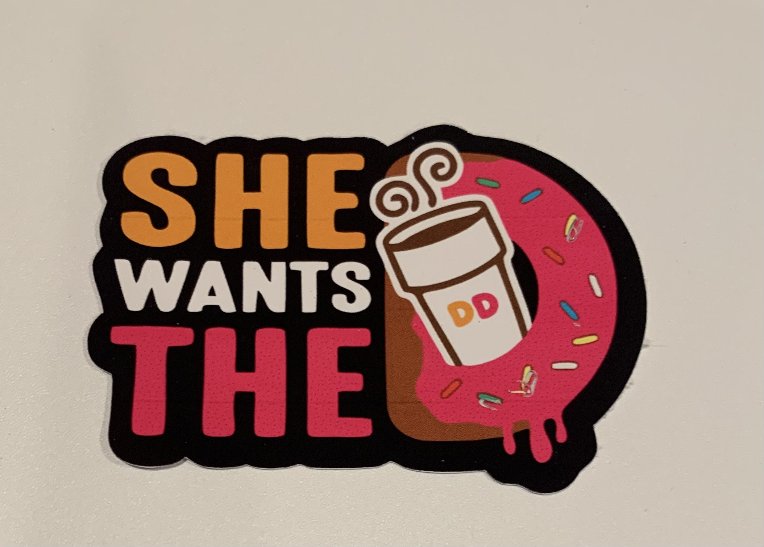 Dunkin Coffee Sticker - Etsy