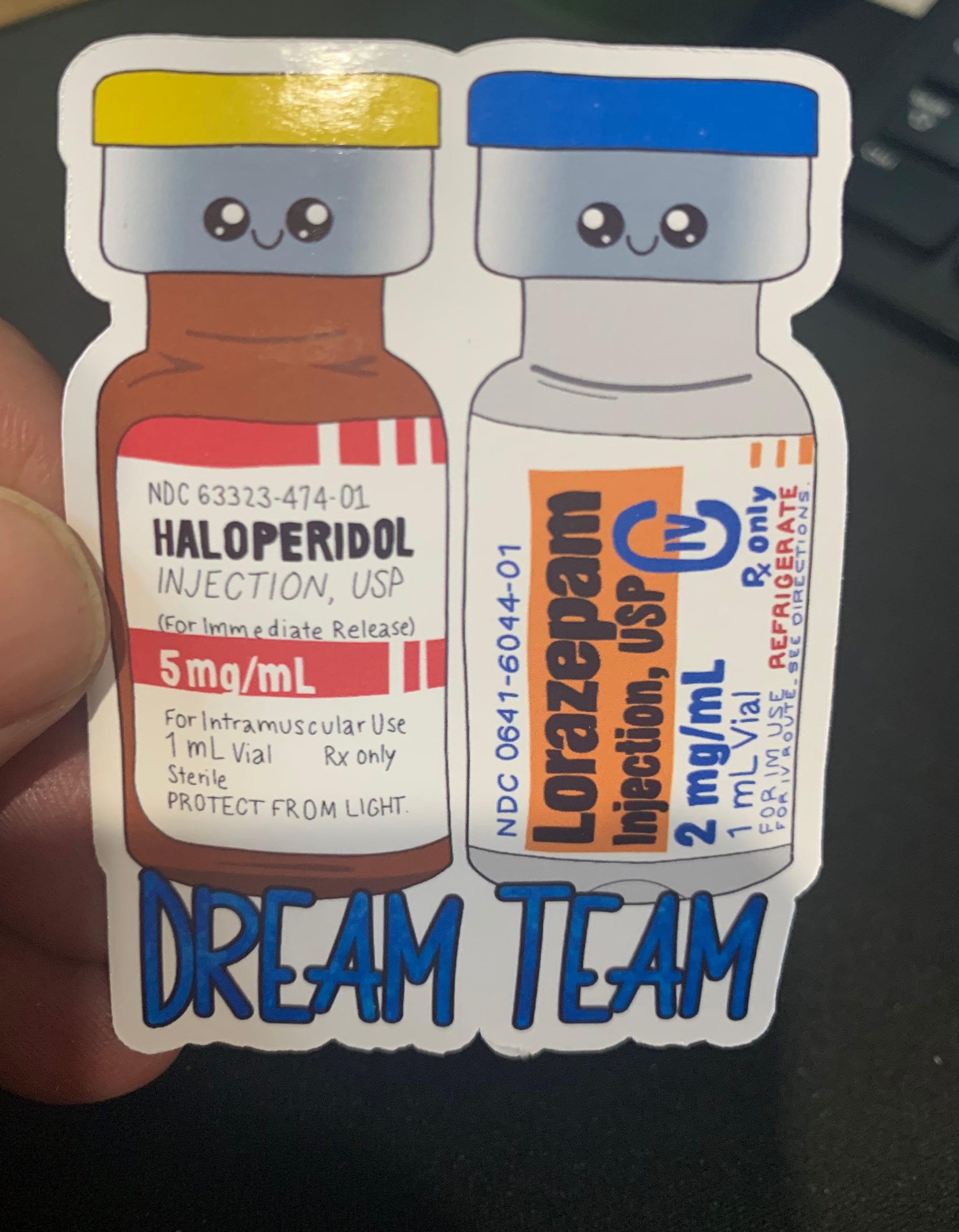 Dream Team Sticker Haloperidol and Lorazepam - Etsy