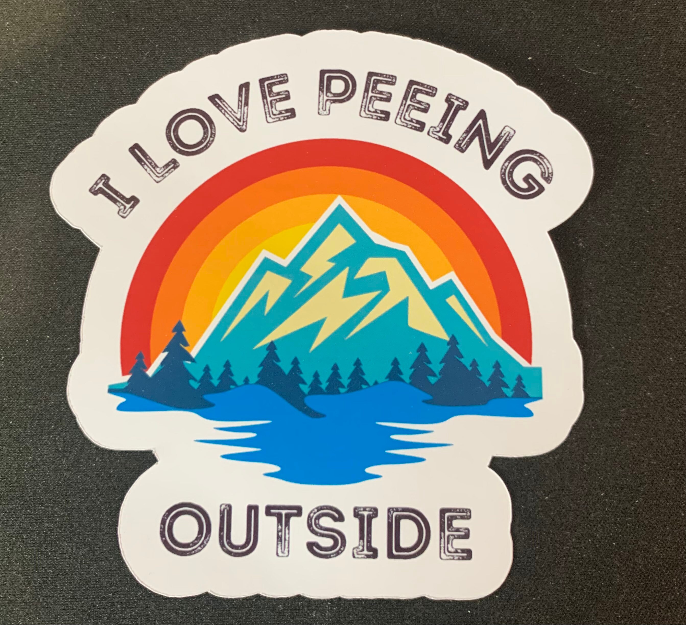 I Love Peeing Outside Funny Sticker - Etsy