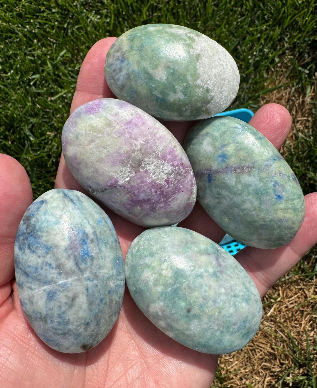 Hackmanite-sodalite Crystal Palm Stones rare LOT OF 4 - Etsy