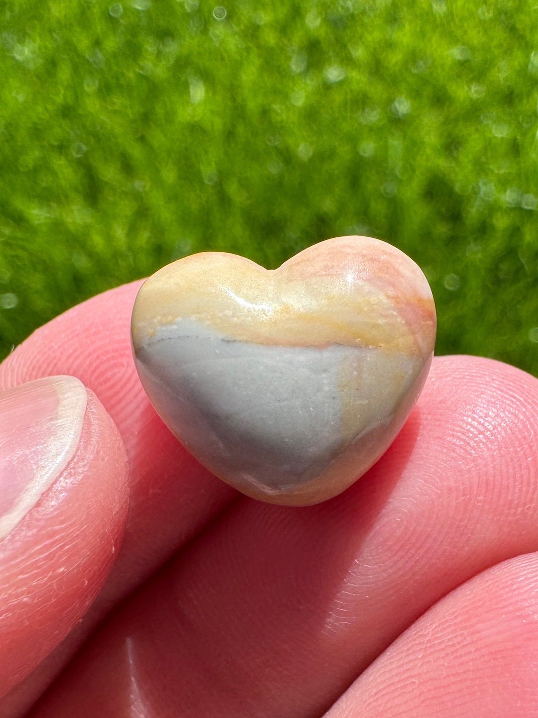 Alashan Agate Crystal Mini Heart 1/2 - Etsy