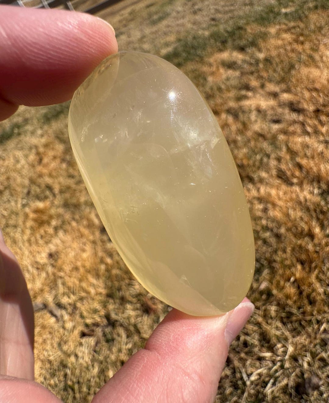 Citrine Crystal Palm Stone 2 1/2” (with Natural Inclusions) - Etsy