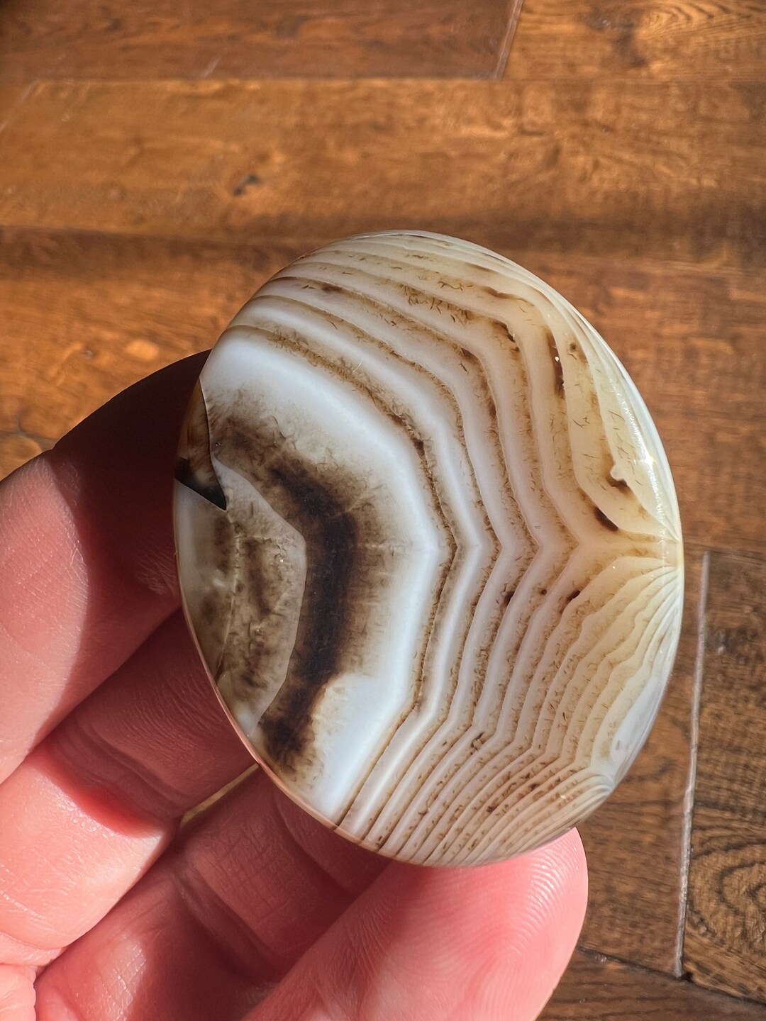 Black Agate Worry Stone 1 3/4 - Etsy
