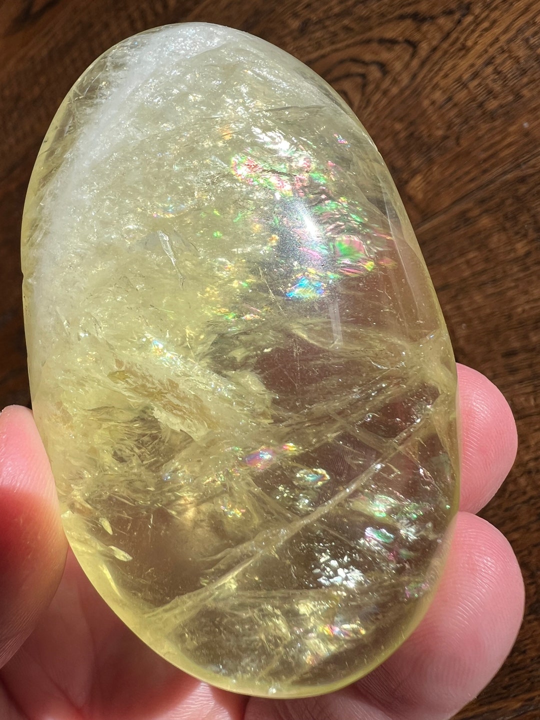 Citrine Crystal Palm Stone 2 3/4 - Etsy