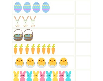 Colorful How Many Bugs Worksheet - Etsy