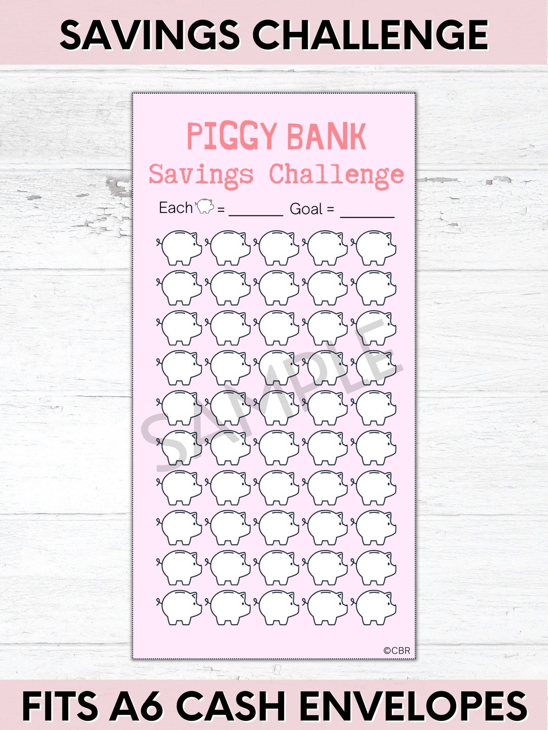 Piggy Bank Savings Challenge Mini Savings Challenge Money - Etsy