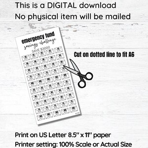 Emergency Fund Savings Challenge, Mini Savings Challenge, Money ...