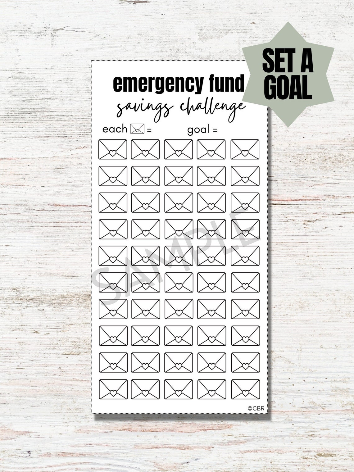 Emergency Fund Savings Challenge, Mini Savings Challenge, Money ...
